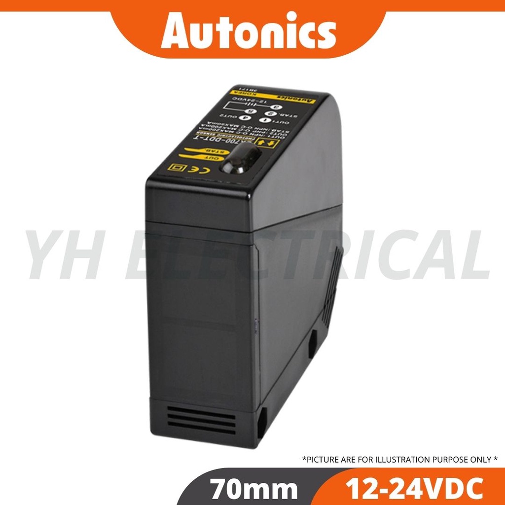 AUTONICS PHOTOELECTRIC SENSOR, 12-24VDC ~ DIF.REFLECTIVE ~ 700MM ~ R/O ...