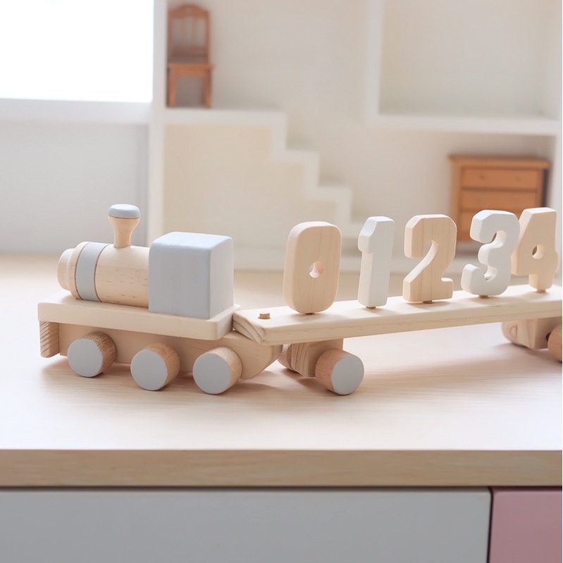 Wooden Numbers Train | Detachable numbers for counting | Wooden Toys ...
