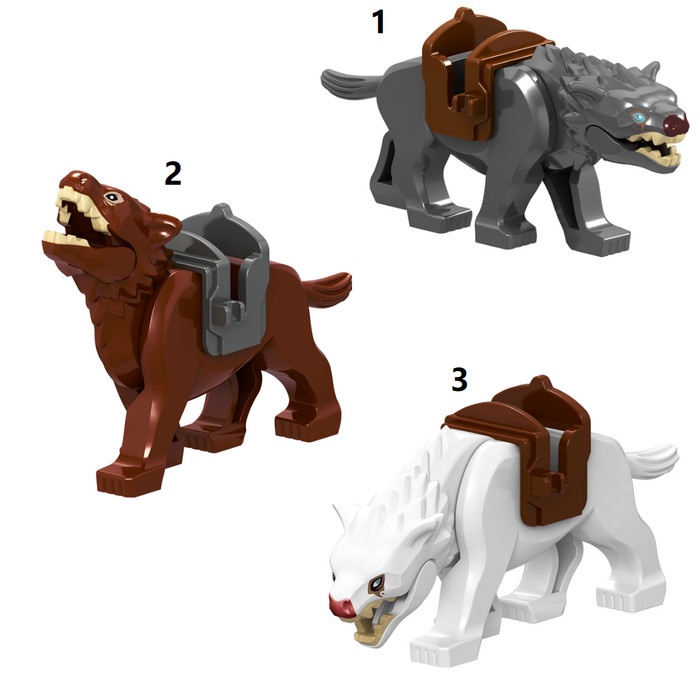 Lotr Warg Wolf Azog Orc Hobbit The Lord of The Ring Minifigure Brick ...