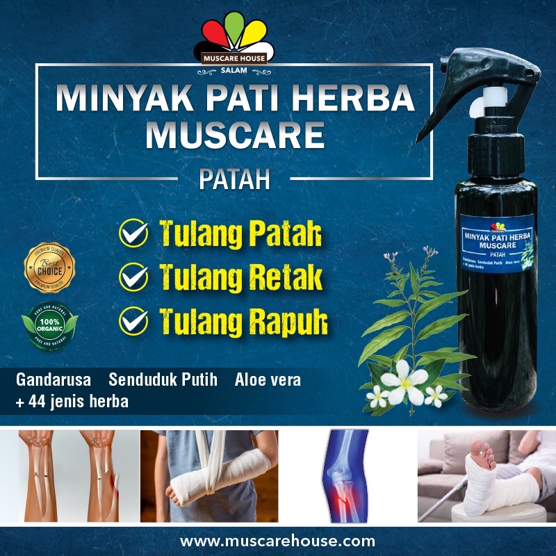 Minyak Patah Muscare ️BERKESAN ️ Saraf halus,Sakit Otot,Sakit Sendi ...