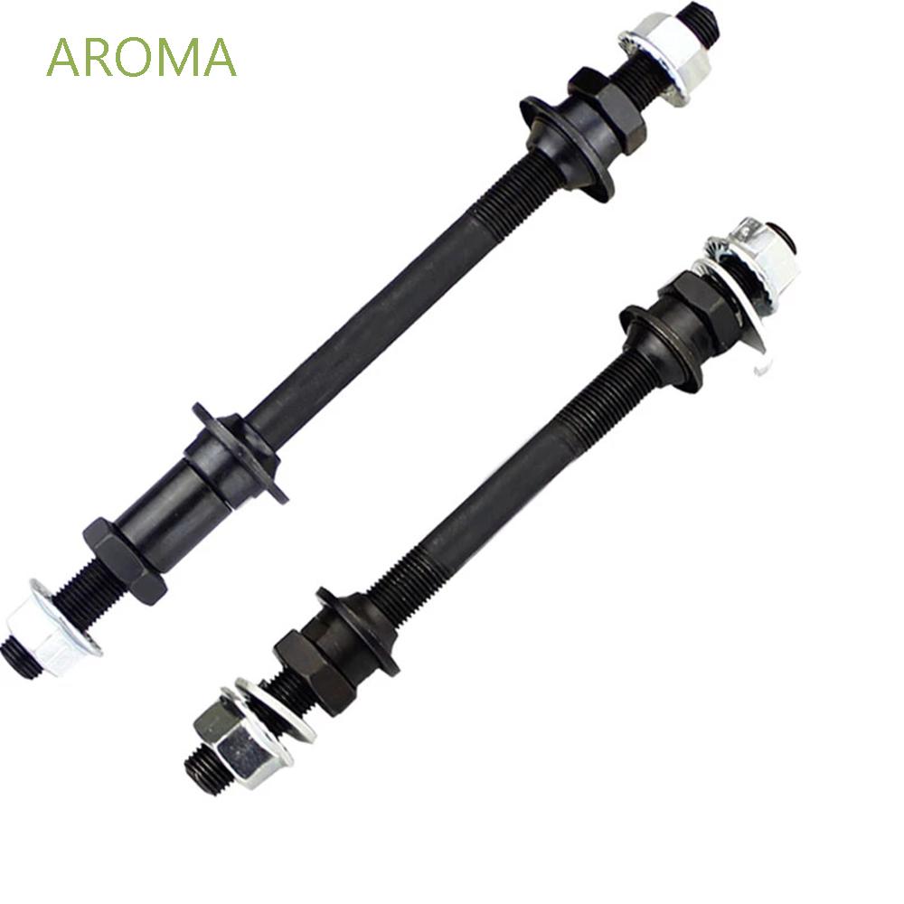 AROMA Metal Bicycle Wheel Hub Axle BMX Front Back Axles Bike Solid ...