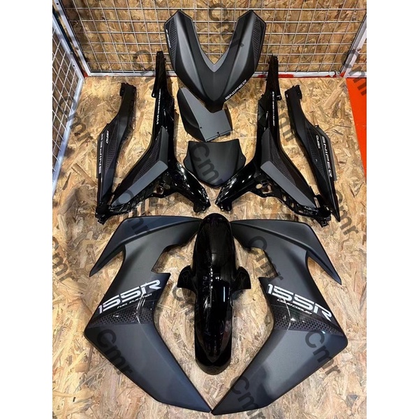 HLD Cover Set Sniper Y16ZR V1 Matt Black/Shining Black | Shopee Malaysia