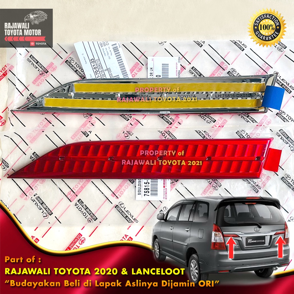 Grand Innova Trunk Rear Reflector 2011-2015 Left Right Lis Garnsih Door ...