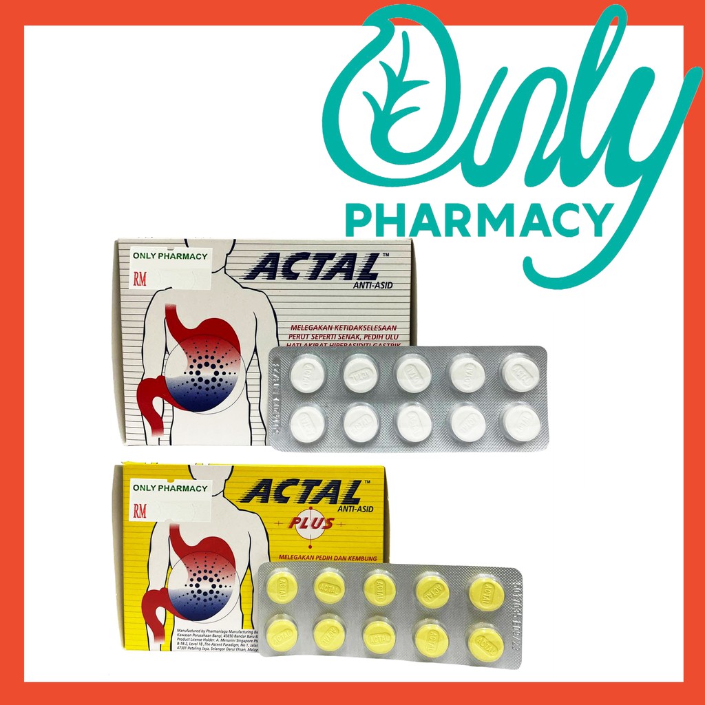 Actal Tablet/ Actal Plus Tablet 10s Chewable | Shopee Malaysia