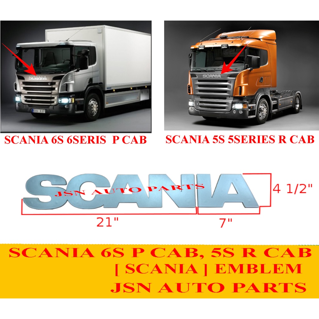 J120S18 EMBLEM [ SCANIA ] SCANIA 6SERIES P CAB ,5SERIES R CAB ONLY ...