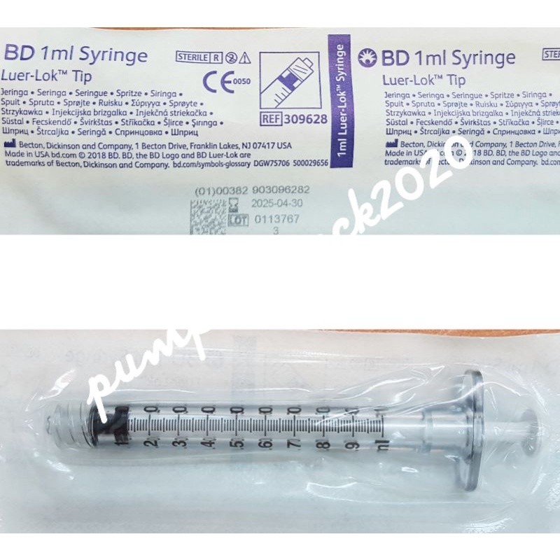 BD 1ml Syringe Luer-Lok Tip STERILE | Shopee Malaysia