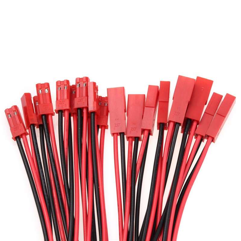15CM JST RC Lipo Battery Connector Wires Cables Plugs Male Female ...