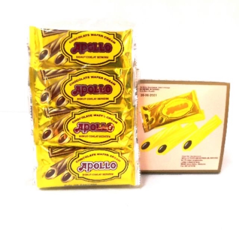Apollo Chocolate Wafer Stick Cream 11G Childhood Snack Jajan Zaman ...