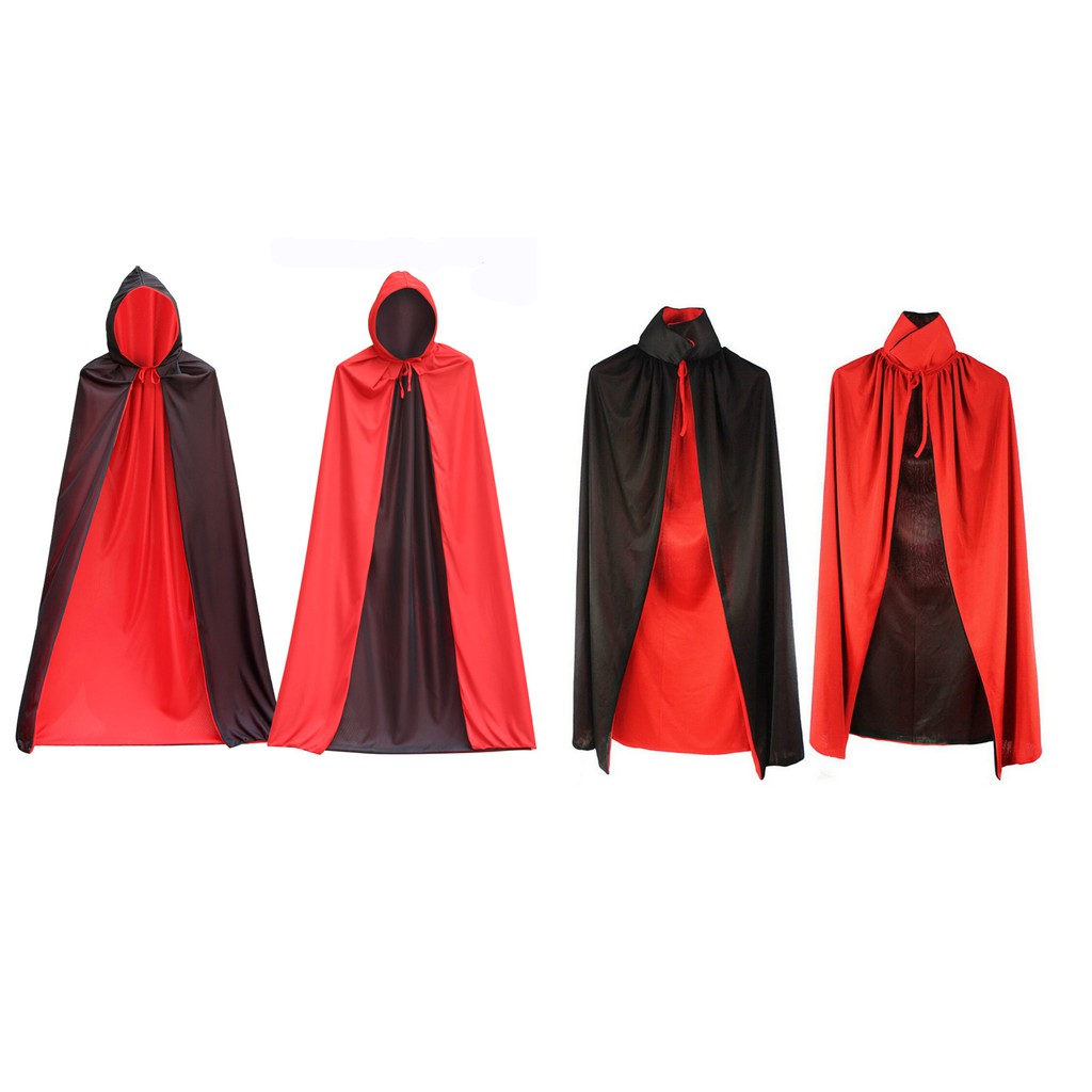 Adult/Kid Vampire Smock Fancy Cape 2 Color Make up Cloth Masquerade ...