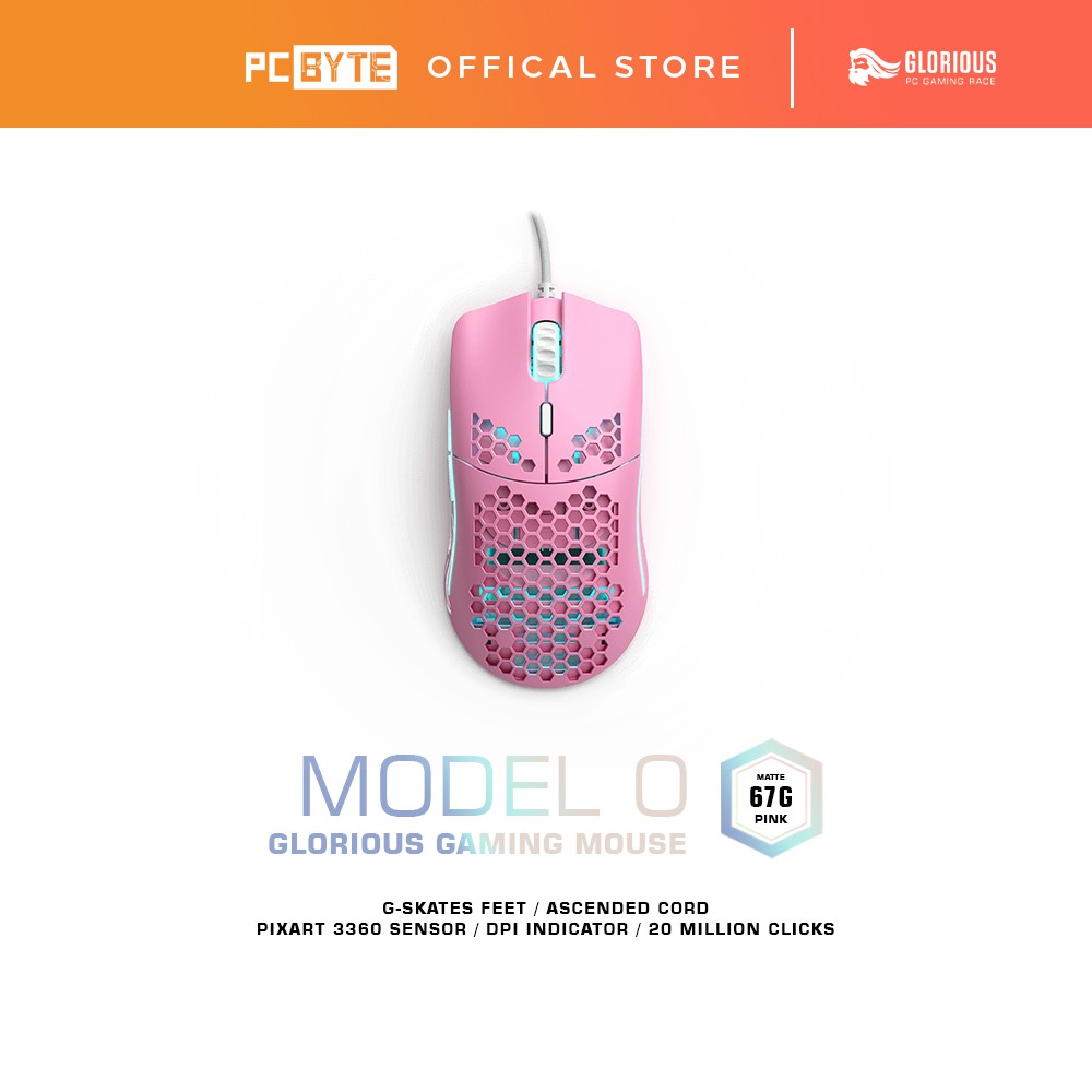 Glorious Model O - Lightweight Ambidextrous Gaming Mouse - Matte Prism ...