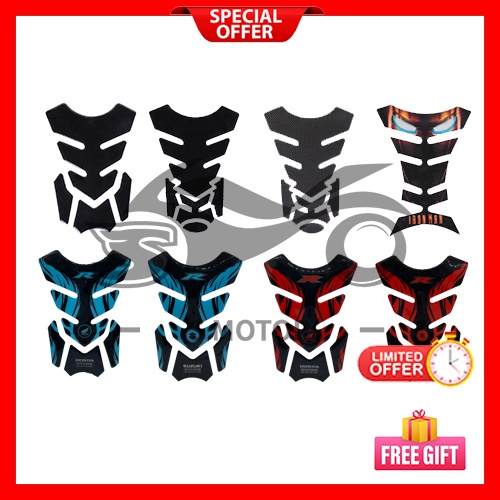 Oil Gas Fuel Tank Pad Protector Motorbike Stickers Tangki Minyak ...