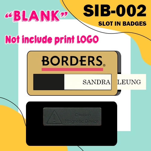 EXECUTIVE REUSABLE NAME BADGES (Wholesale) NAME TAGS / SLOT IN BADGES ...