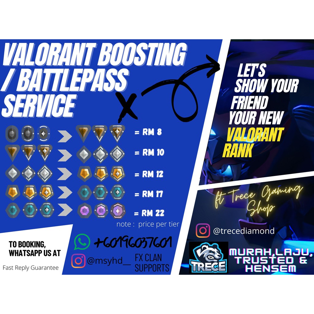 VALORANT BOOSTING SERVICE // BATTLEPASS SERVICE | Shopee Malaysia