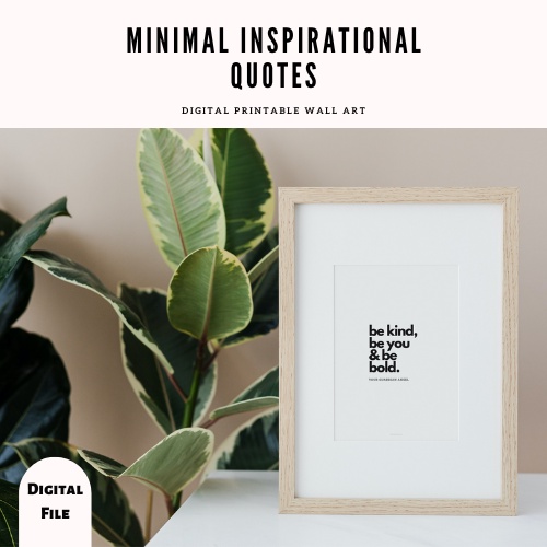 Minimal Motivational Quotes Digital Wall Decor Printable | Shopee Malaysia