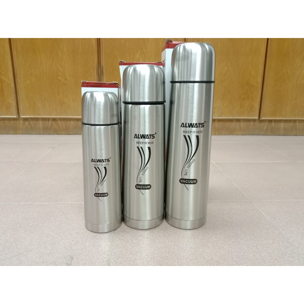 TERMOS BOTOL AIR PANAS ( STAINLESS STEEL) | Shopee Malaysia