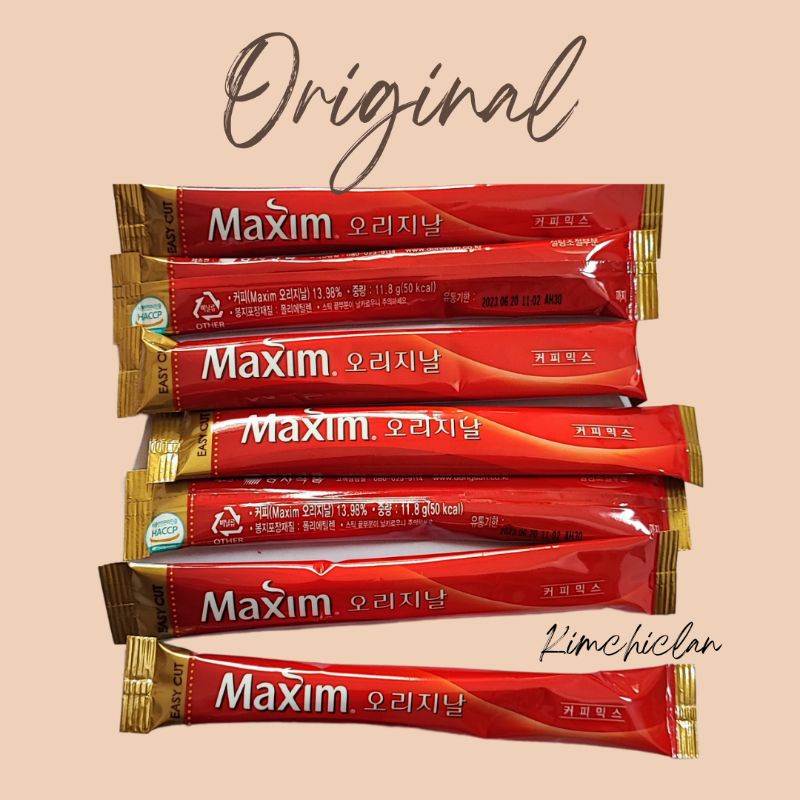 Maxim Coffee Korea Instant Coffee Kopi Mocha Gold Original White Coffee ...
