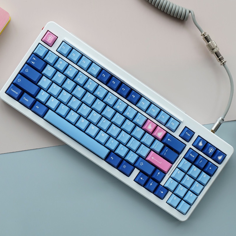 Oni 126 Keys PBT Dye Sublimation Cherry Profile Keycaps Set for ...