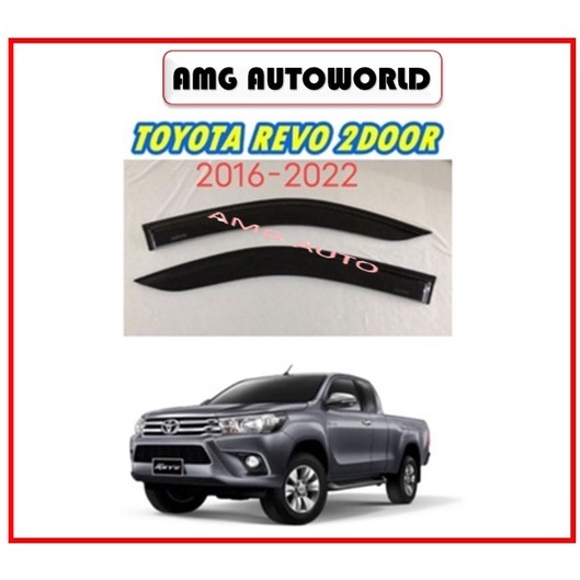 TOYOTA HILUX REVO 2016-2021 SIGLE CAP 2 DOORS DOOR WINDOW VISOR AIR ...