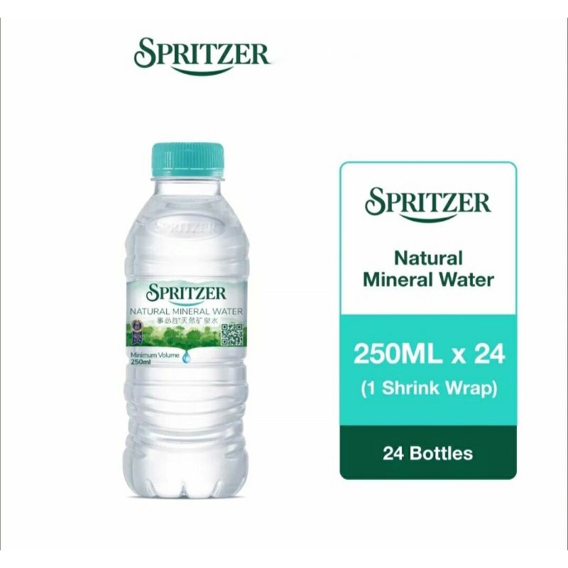 SPRITZER Mineral Water 250ml x 24 New Packaging | Shopee Malaysia