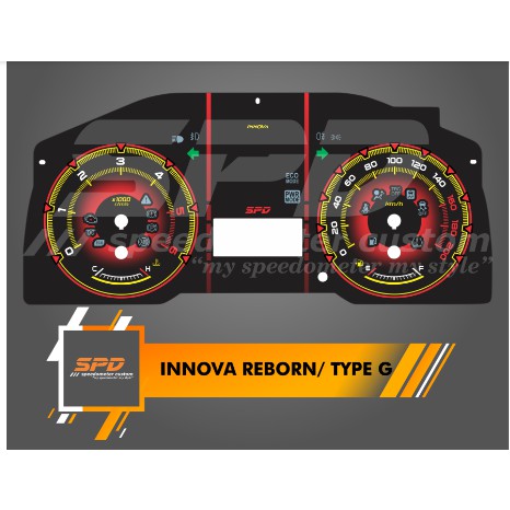 [PRE ORDER] Faceplate Overlay Panel Meter Custom Toyota Innova Reborn ...