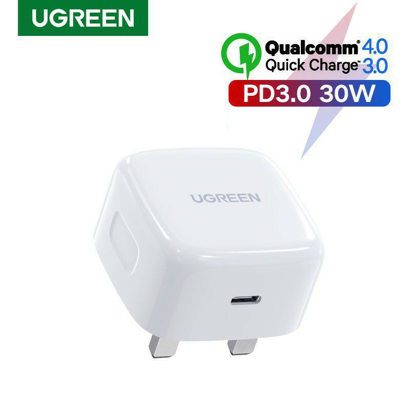 Ugreen 30W Fast Charging Data Type C PD Charger PPS Iphone Samsung | Shopee Malaysia