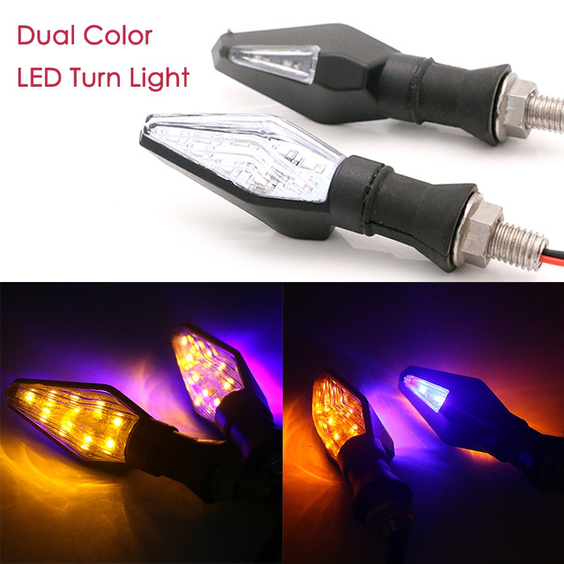 2pcs Motorcycle Turn Signal Light 12V turning Indicator Flash Lamp ...
