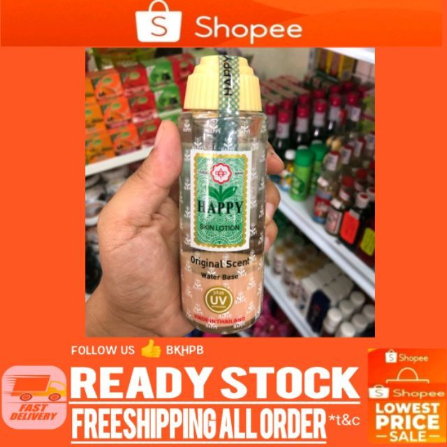 BEDAK HAPPY POWDER BOTOL BESAR | Shopee Malaysia
