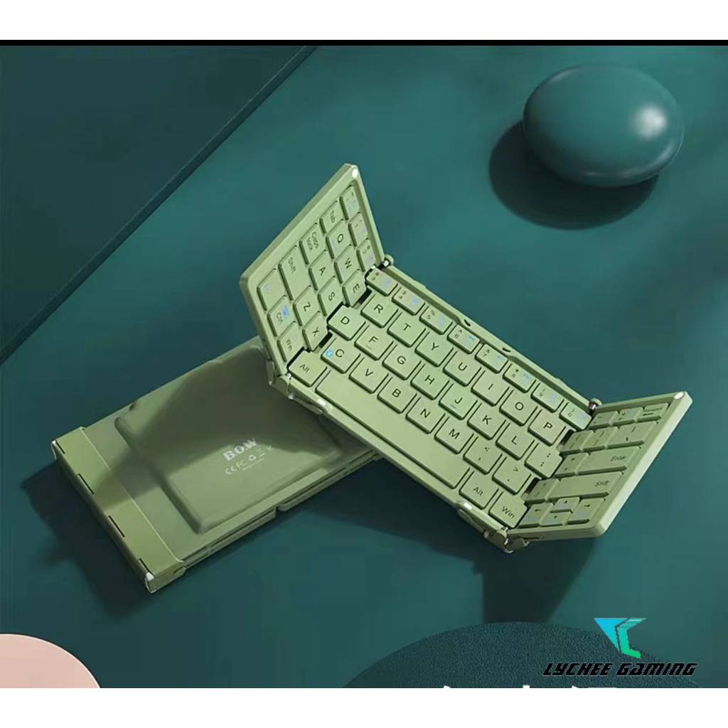 Original Bow Wireless Foldable Portable Keyboard And Mouse Set Rechargeable Bluetooth Keyboard