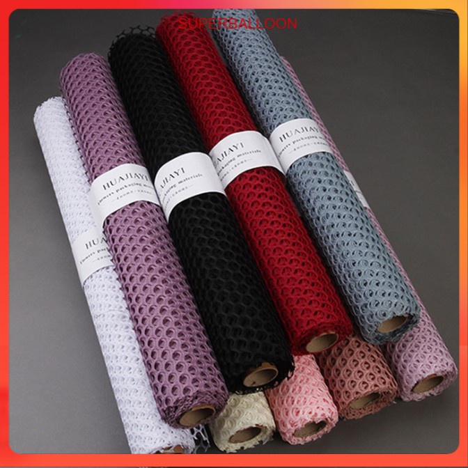 ( READY STOCK ) FLOWER WRAPPING PAPER - KOREA ROUND NETTING / material ...