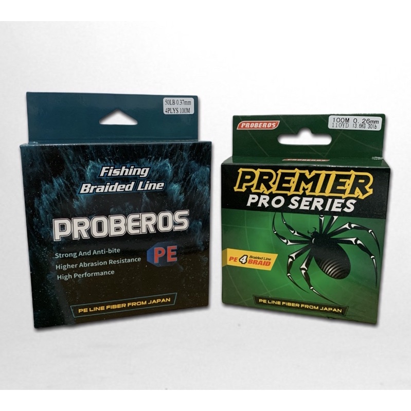 PROBEROS BRAIDED LINE 100M Single Color & Multi Color Deukio Tali ...