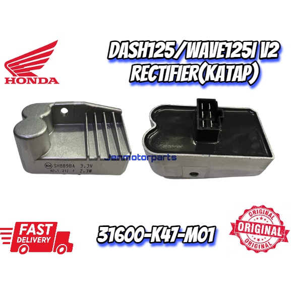 DASH125 WAVE125I V2 RECTIFIER KATAP WAVE125i RECTIFIER 31600-K47-M01 ...