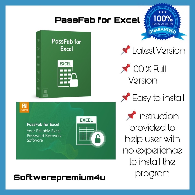 PassFab for Excel Full Version | Lifetime | Shopee Malaysia