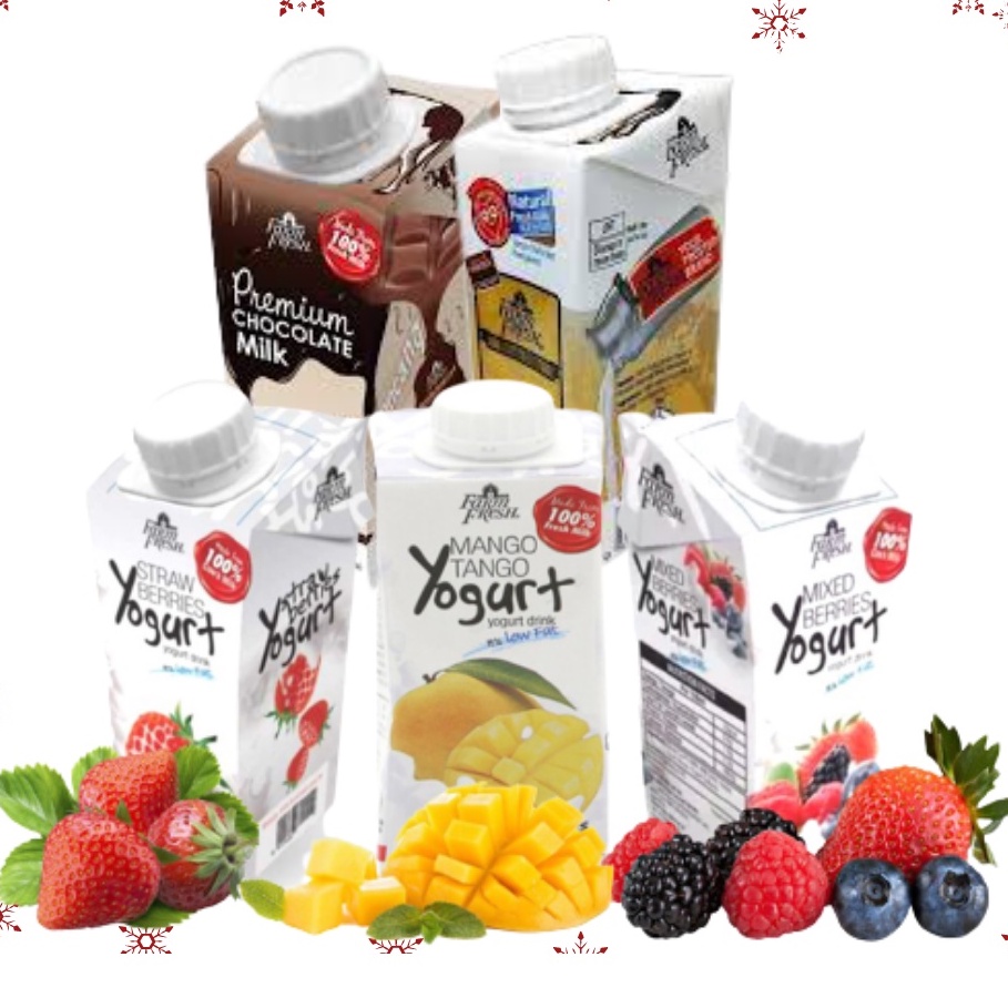 Susu Segar UHT Farm Fesh 200ML X 24 Mix Flavours ( Latte/ Kurma ...