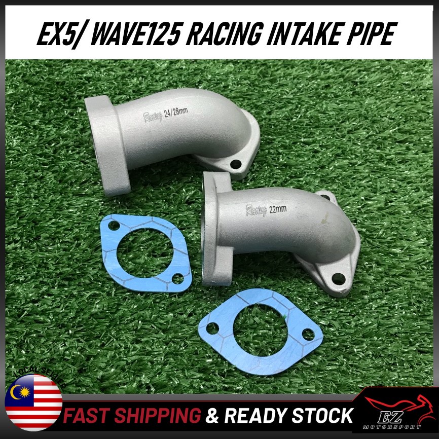 💯🔥 HONDA EX5/ DREAM Racing Intake Pipe Tengkuk 20.5mm 22mm 22.5mm 24mm ...