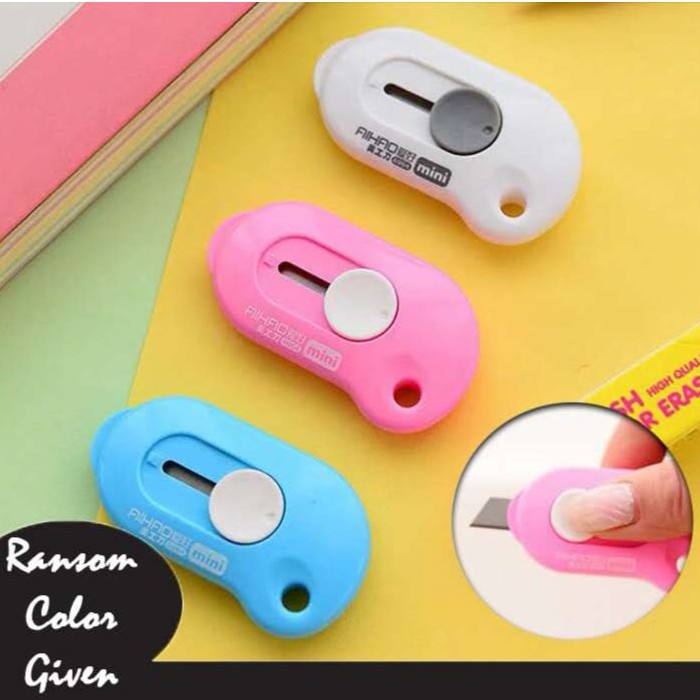 [Ready Stock] Cute Mini Craft Paper Cutter Unbox Cutter Utility Knife ...