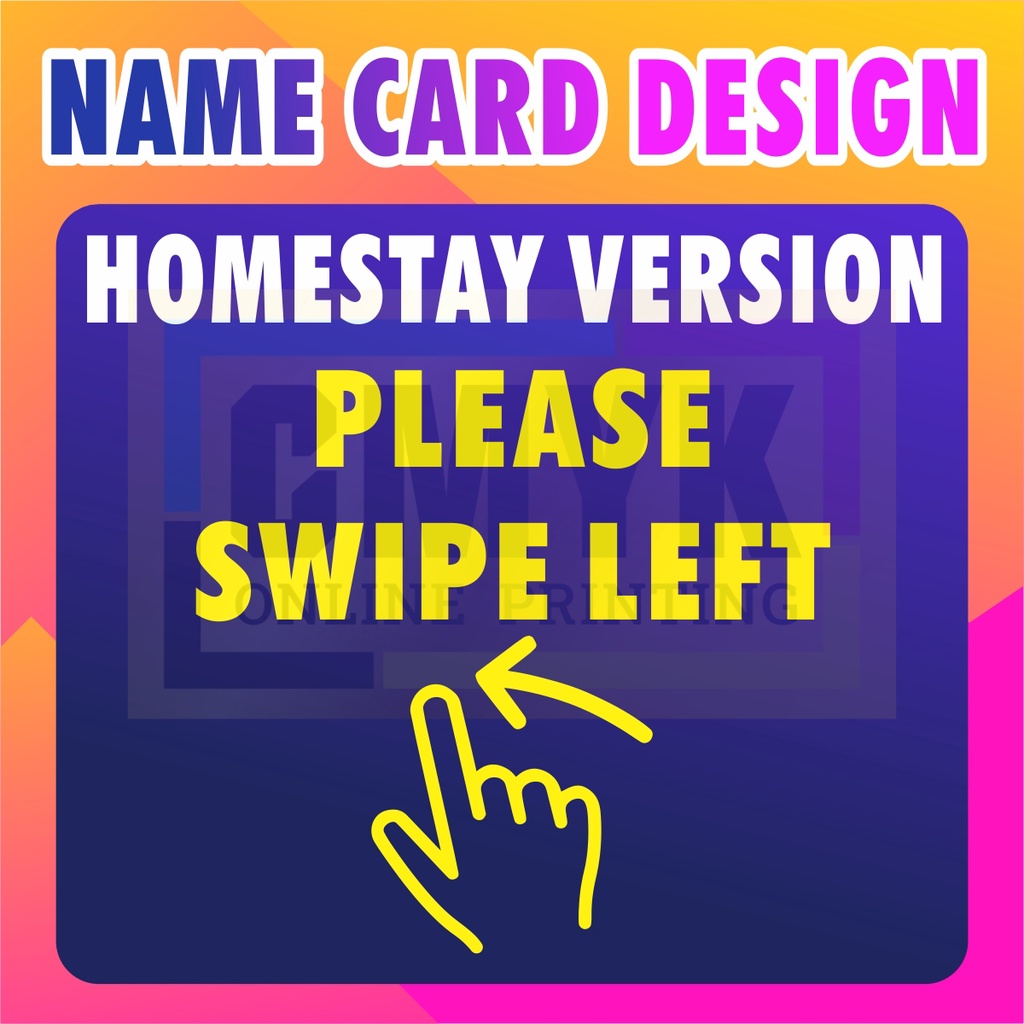 [TEMPLATE] HOMESTAY VERSION Business Card / Name Card WITH PRINTING ...