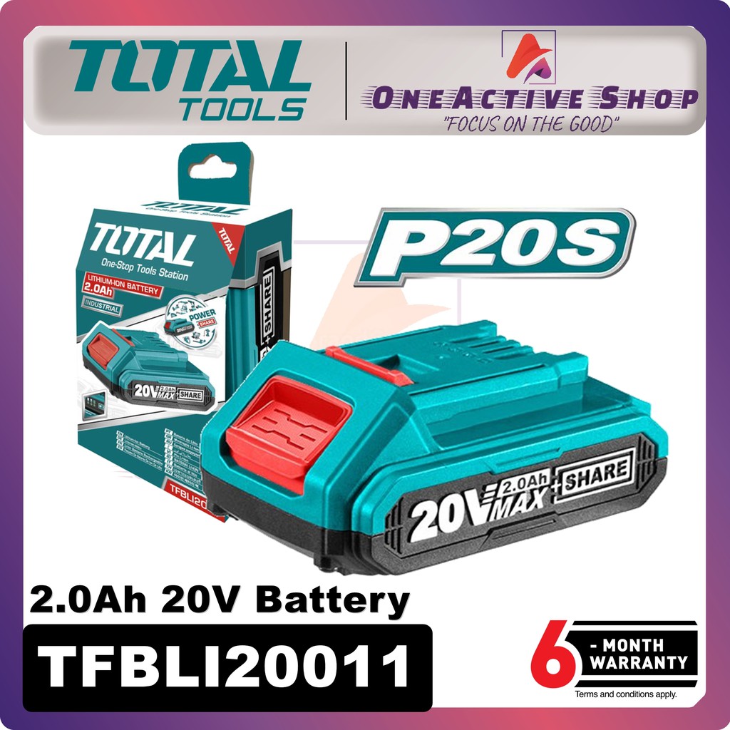 TOTAL 20V 2.0Ah Battery TFBLI20011 / TFBLI2001 - 6 Month Warranty ...
