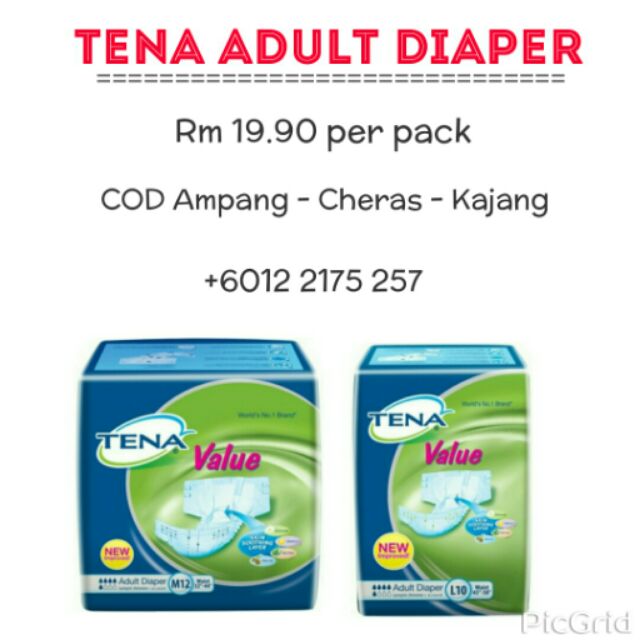 Tena Adult Diaper | Shopee Malaysia