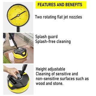 KARCHER 26440840 T5 T-RACER SURFACE CLEANER (COMPATIBLE FOR K2 - K7 ...