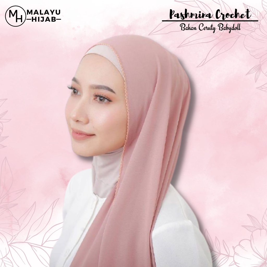 MERAH Malayu Hijab Hijab Hijab Pashmina Hijab Crochet Fashion Muslim ...