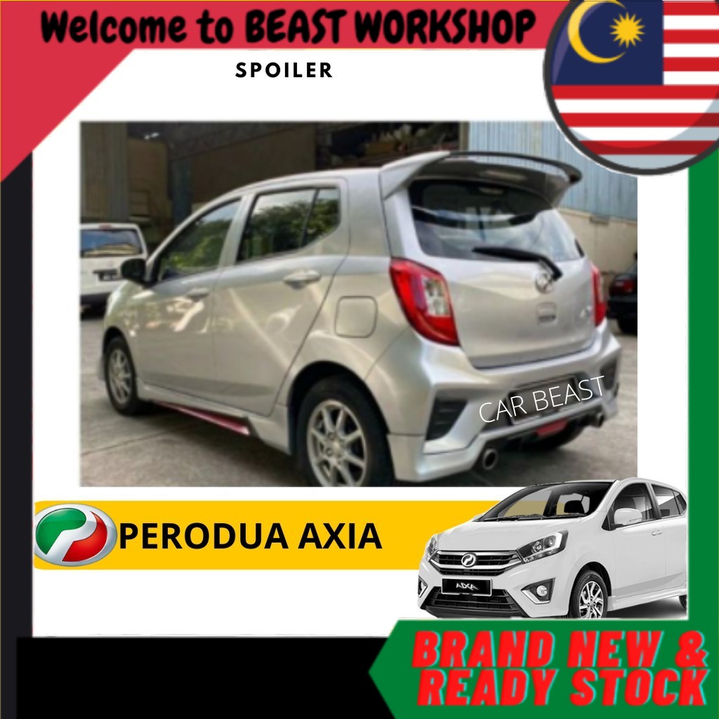 PERODUA AXIA 68 SPOILER WITH PAINT | Shopee Malaysia