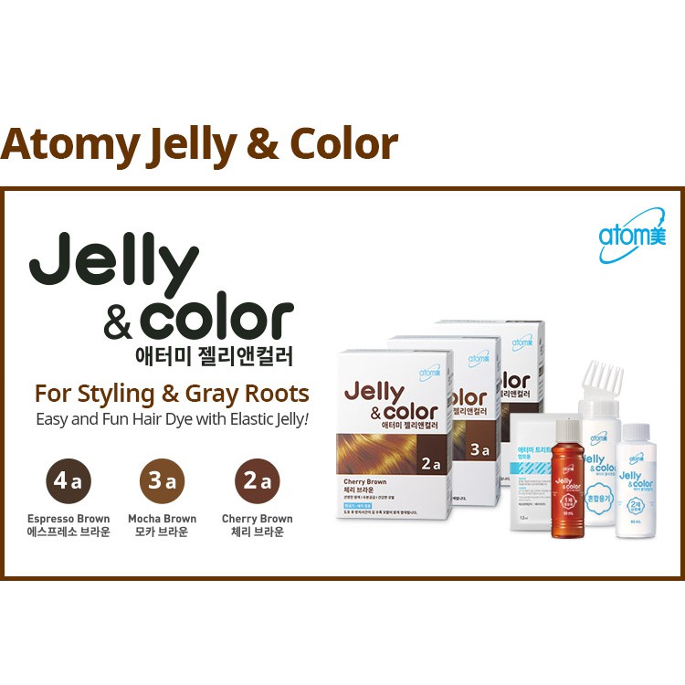 Atomy Hair Dye Amber Brown Dark Black Chestnut Red | Shopee Malaysia