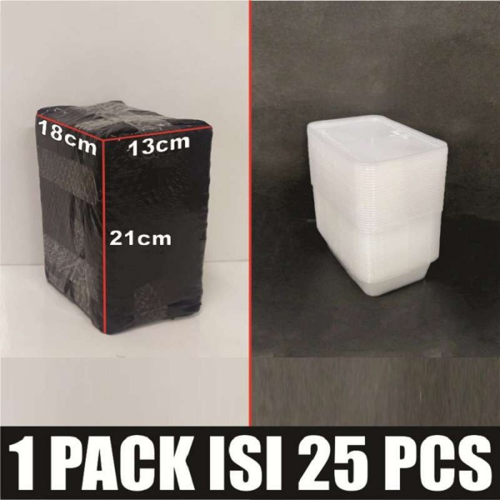 Food Jars-thinwall 500ml 25 pcs Long Plastic Box per pack Lunch Boxes - Food Jars. | Shopee Malaysia