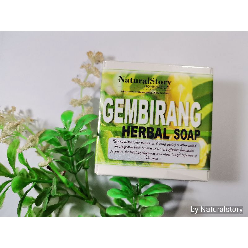 NATURALSTORY Sabun Kurap/Panau/Ruam/Kudis dengan Daun Gembirang ...