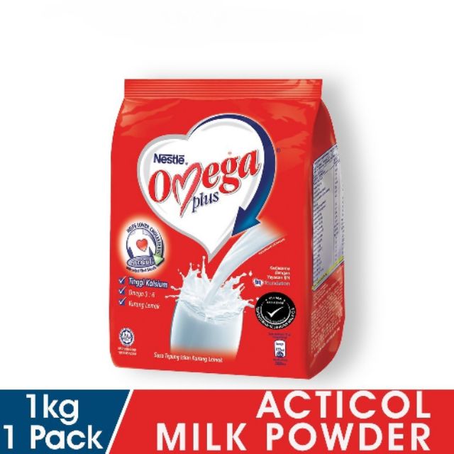 Nestle Omega Plus Milk Powder Softpack (1kg) | Shopee Malaysia