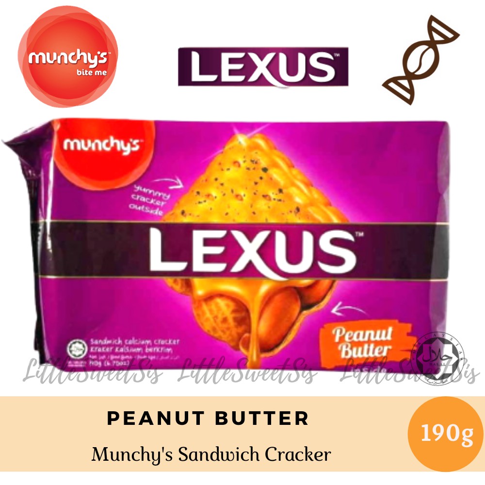 MUNCHY'S LEXUS SANDWICH CRACKERS - 7 FLAVOURS (189g ~ 200g) | Shopee ...