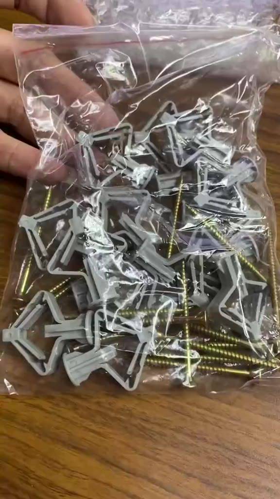 50pcs/100pcs Aircraft Screw Wall Plug Aircraft Butterfly Clip Drywall ...