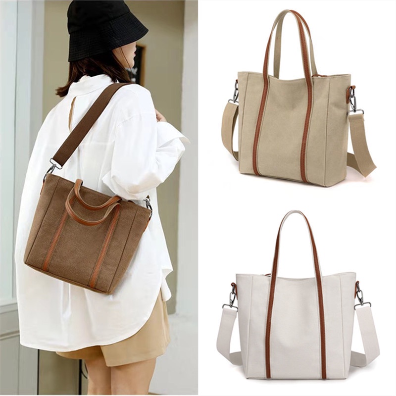 Canvas Bags Women's Bags Large Capacity Hand Tote Bags Women's Large ...
