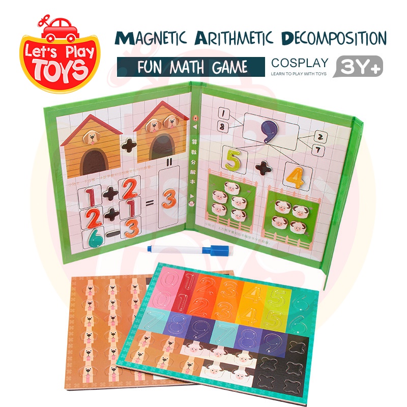 Magnetic Math Decomposition Kids Early Learning Educational Gift for ...