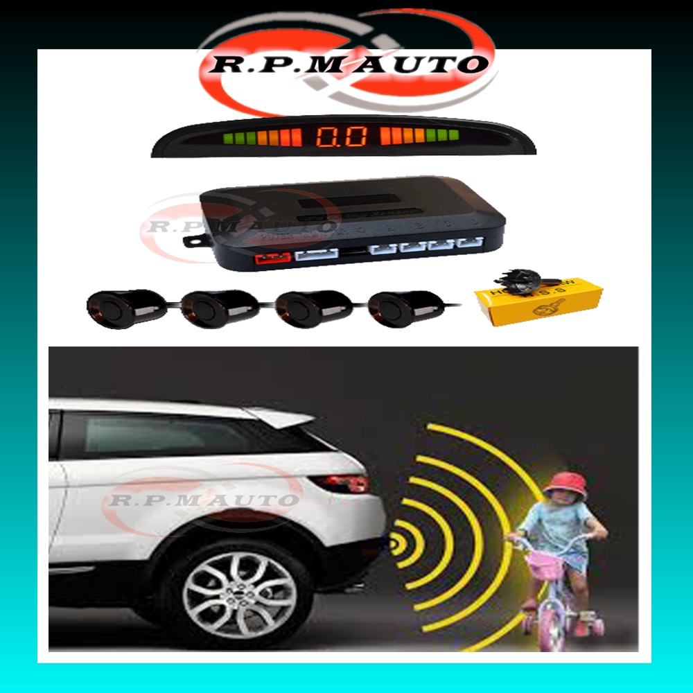 Car Buzzer Reversing Radar LED Crescent Buzzer 4 Radar Digital Didi car ...